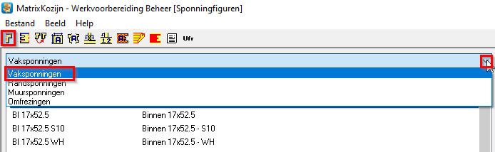 Vaste stapeldorpels in een kozijn invoeren | Matrix Knowledge Base